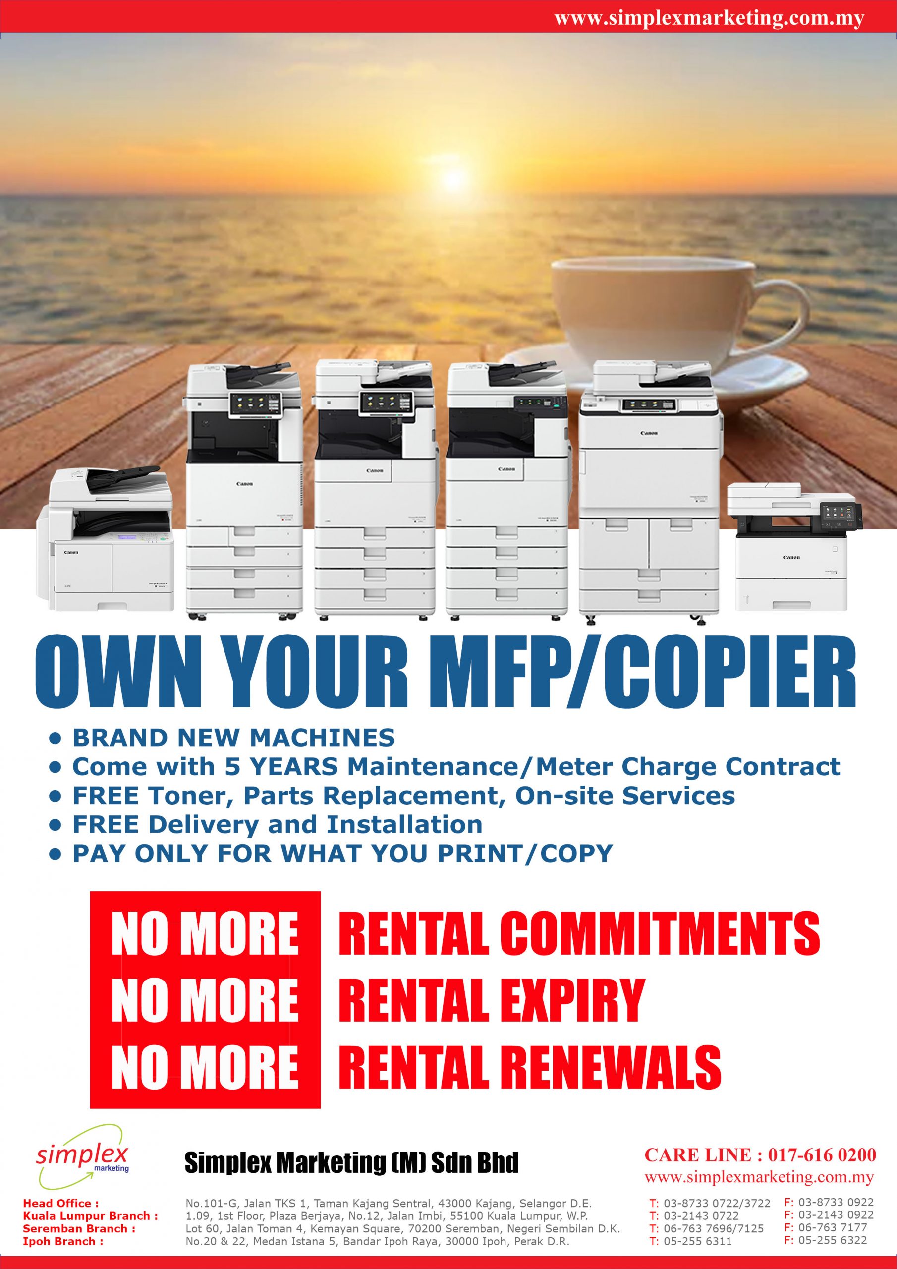 12 Months Installment – Canon MFP Copier Printer Scanner – Landing